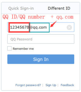 Difference between QQ ID, WeChat ID, QQ number and QQ email？
