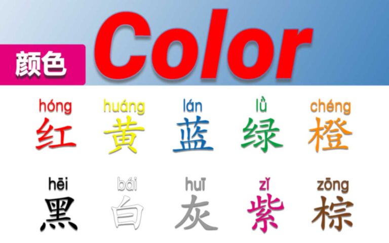 Colors vocabulary in Chinese with PDF sheet – China Help